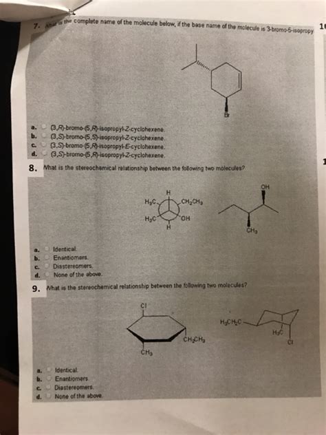 Solved Complete Name Of The Molecule Below If The Base Name Chegg Com