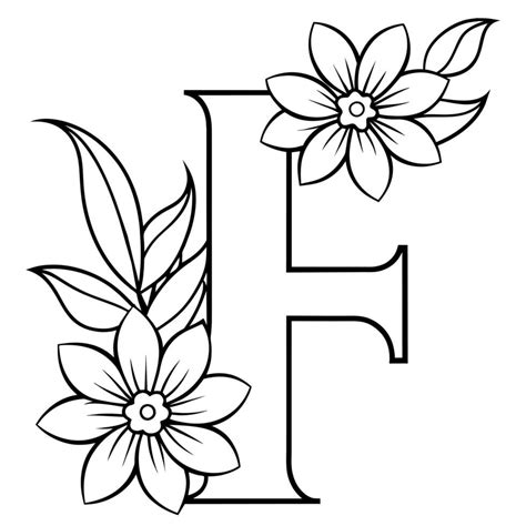 Coloring Alphabet F