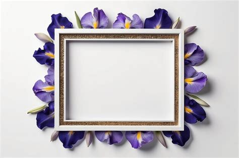 Premium Photo Iris Illusion Inlay Frame Mockup