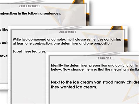 Year 6 Gps Determiners Conjunctions And Prepositions Lesson Autumn Block 3 By Classroom