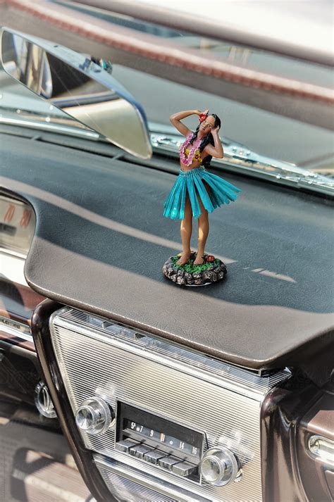 Vintage Hula Girl Dashboard