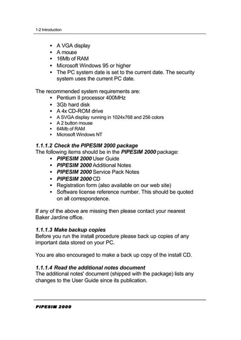 Pipesim 2000 User Guide Pdf Computer Software And Applications