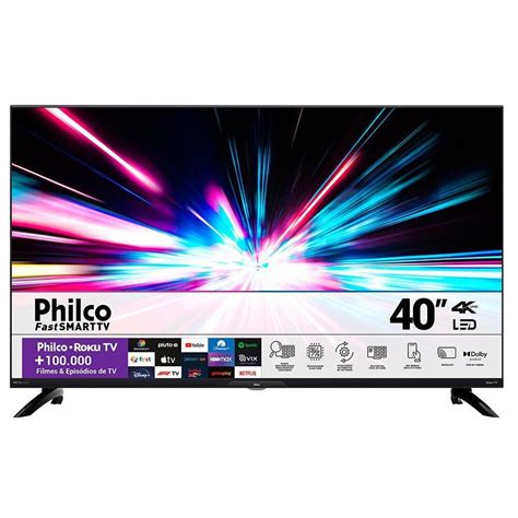 Smart Tv Led Roku 40 Polegadasphilco Fast 3 Hdmi 2 Usb Wifi