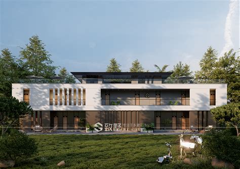湖北省恩施州民宿设计，面宽234米，进深129米，占地270平米，建筑面积429平米现代风格二层 致墅建筑