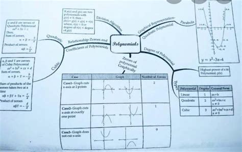 Mind Map On Polynomials For Class 10