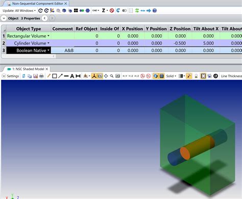 Non Sequential Arrays As Boolean Operands Zemax Community