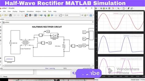 Matlab Design And Simulation Of Half Wave Rectifier Circuit Matlab For Electrical Engineer