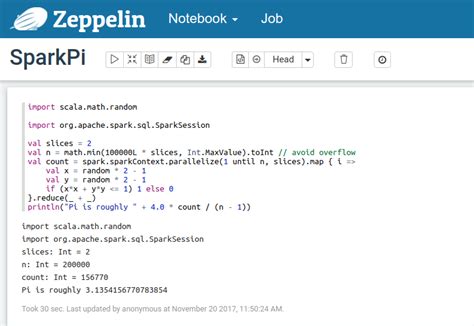 Running Examples Using Sansa Notebook · Issue 2 · Sansa Stacksansa
