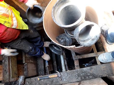 A Sewer Riser Connection Must Be Built To Dep Standards