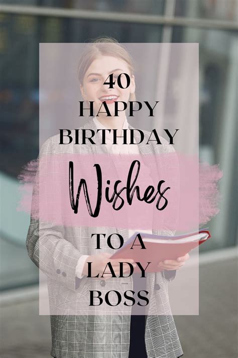 40 Happy Birthday Wishes To A Lady Boss Artofit