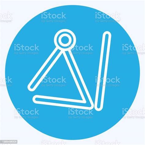 아이콘 삼각형 블루 아이즈 스타일 간단한 일러스트레이션 인쇄 공지 사항 등에 적합 0명에 대한 스톡 벡터 아트 및 기타 이미지 Istock