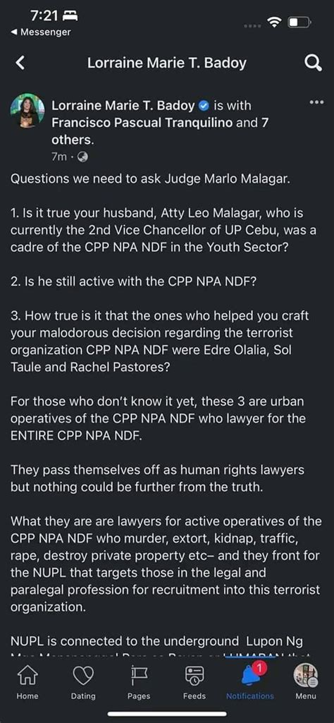 Drinking Game Take A Shot Every Time She Says Cpp Npa Ndf Rphilippines