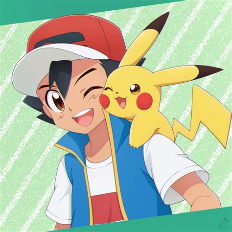 Pikachu And Ash Ketchum Pokemon And 2 More Drawn By Kouzuki