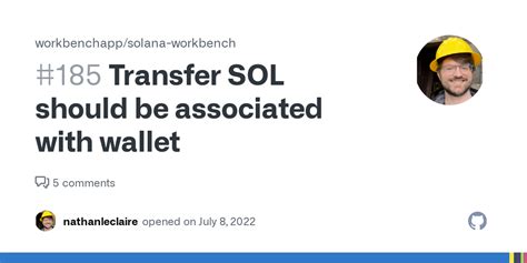 Transfer Sol Should Be Associated With Wallet · Issue 185