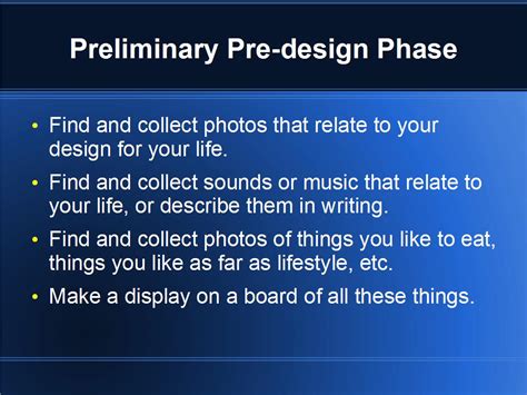 9 Preliminary Pre Design Phase Pract A Sing Great Singers Practice