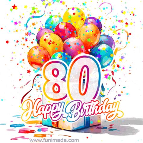 Happy 80th Birthday Animated S Download On