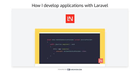how i develop applications with laravel