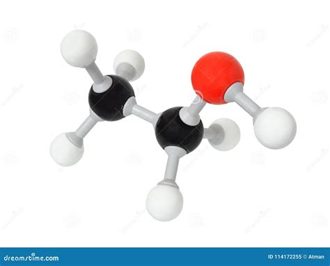 Ethanol Molecule On White Stock Image Image Of Chemistry 114172255