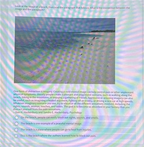 Look At The Image Of A Beach Then Read The Paragraph