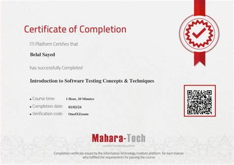 belal sayed on linkedin introduction to software testing concepts and techniques courses iti