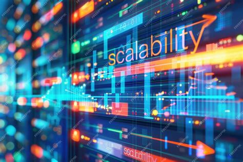 Premium Photo Illustration Showing Scalability With Exponential