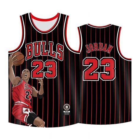 Chicago Bulls 23 Michael Jordan Jersey Cool Man Black Katinatsports