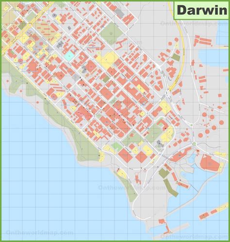 Map Of Darwin Cbd