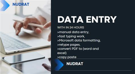Do Urgent Data Entry Work And Do Fast Typing Job In 24 Hour By Nudratn