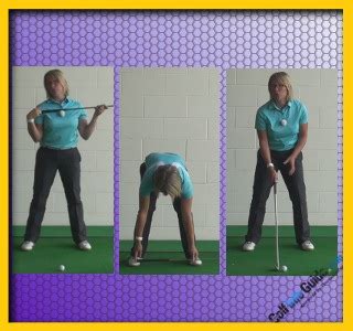 Solid Base For Correct Golf Stance Women Golfer Tip