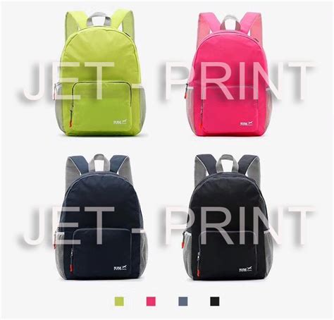 Foldable Nylon Backpack For Jet Print Technology Corp