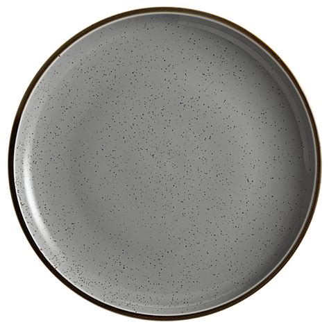 Acopa Keystone 12 12 Granite Gray Stoneware Coupe Plate Sample