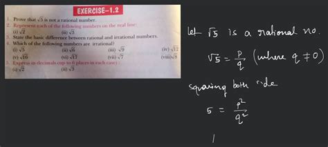 State The Basic Difference Between Rational And Irrational Numbers Which
