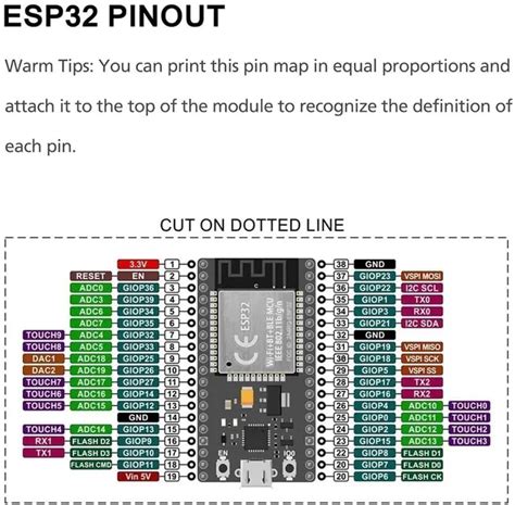 Esp Wroom 32 Microcontroller Development Board Esp32 Expansion Breakout