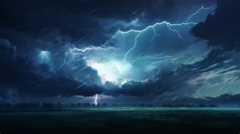 Premium Ai Image Thunderstorm Background