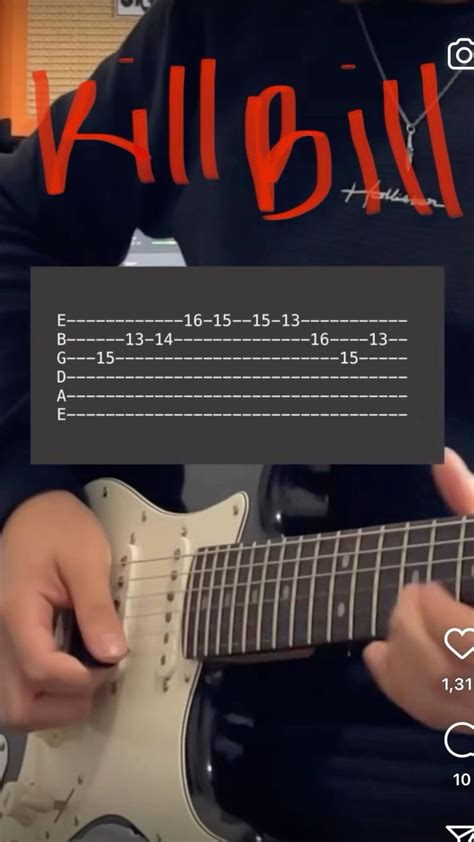 Kill Bill Sza Guitar Tutorial Easy Electric Guitar Songs Guitar Songs