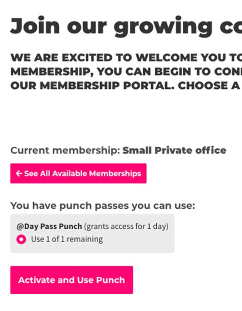 Use A Punch Pass Member Use Proximity Documentation