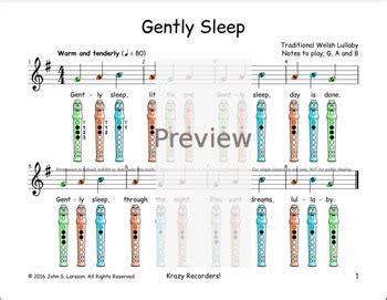 Recorder Karate Gently Sleep