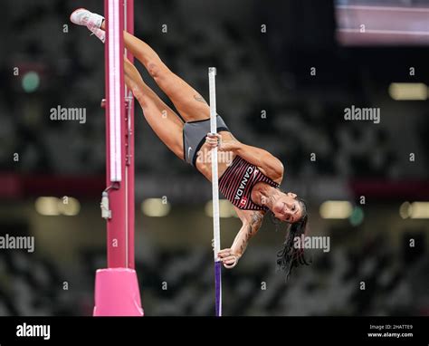 Anicka Newell Participating In The Tokyo 2020 Olympics In The Pole