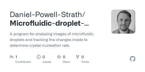 Github Daniel Powell Strath Microfluidic Droplet Image Analysis A Program For Analysing