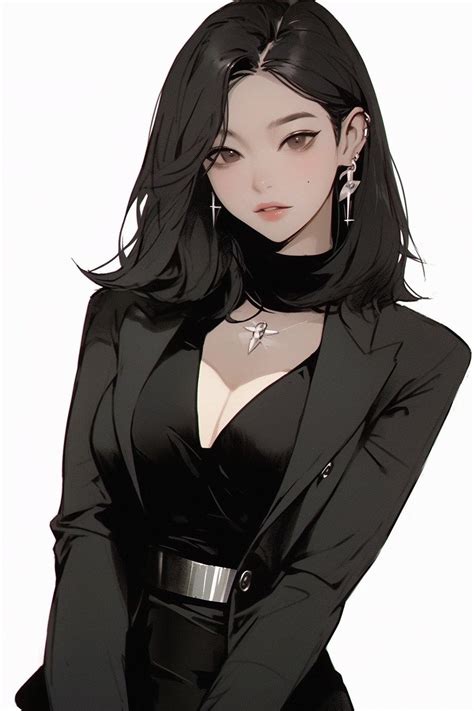 Pin By Cuscuta On Rpg Characters Anime Black Hair Female Anime
