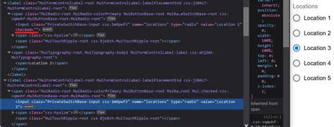 Tags Within Radio Buttons Do Not Change Checked Attribute When Switching Between Choices Issue