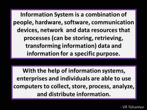 Information System Concepts And Types Of Information Systems