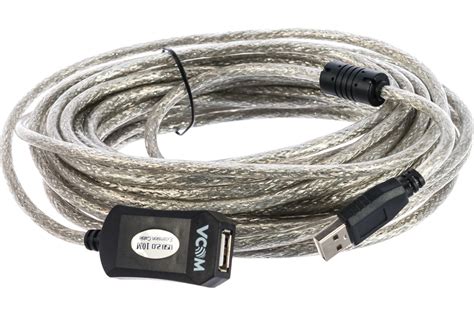 Кабель-адаптер VCOM USB2.0-repeater, удлинительный, активный, Am-Af ...