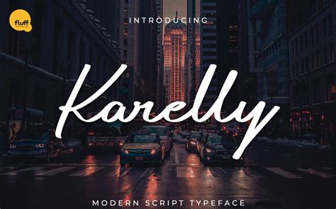 Karelly Modern Script Typeface Font Templatemonster