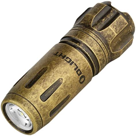 Olight I18 Keychain Flashlight Brass Olti18brass