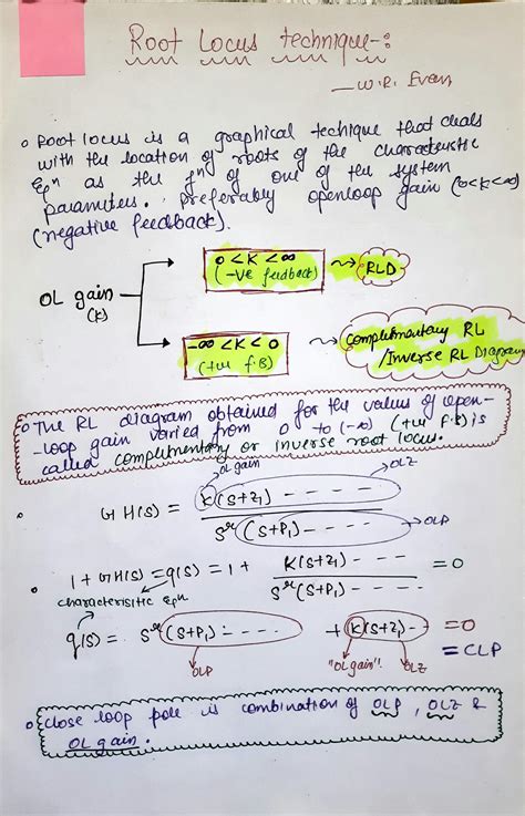 SOLUTION Root Locus Technique Studypool