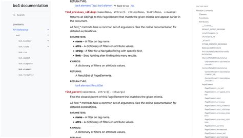 Help Navigating The Beautifulsoup4 Documentation Rlearnpython