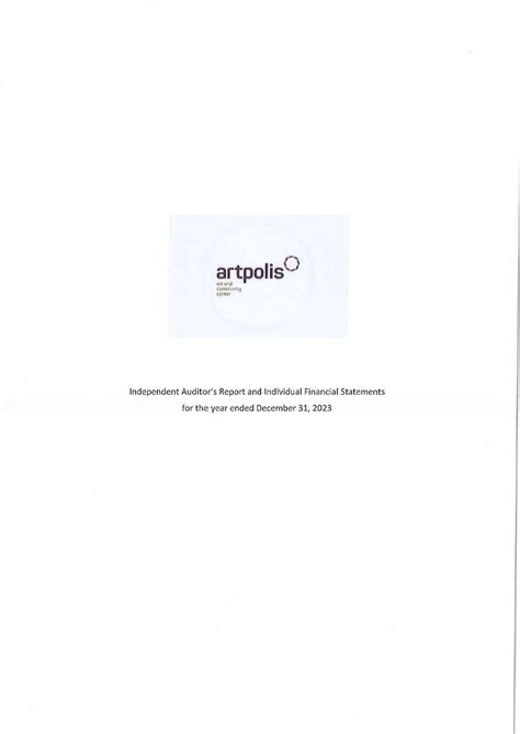 Audit Report 2023 Artpolis