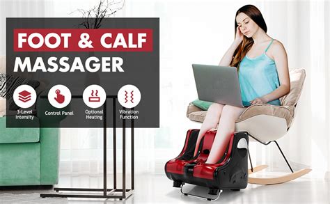 Giantex Foot And Calf Massager With Heat Shiatsu Foot Massager Machine With