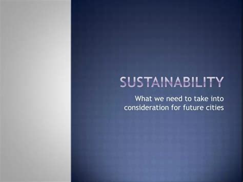 PPT Sustainability PowerPoint Presentation Free Download ID